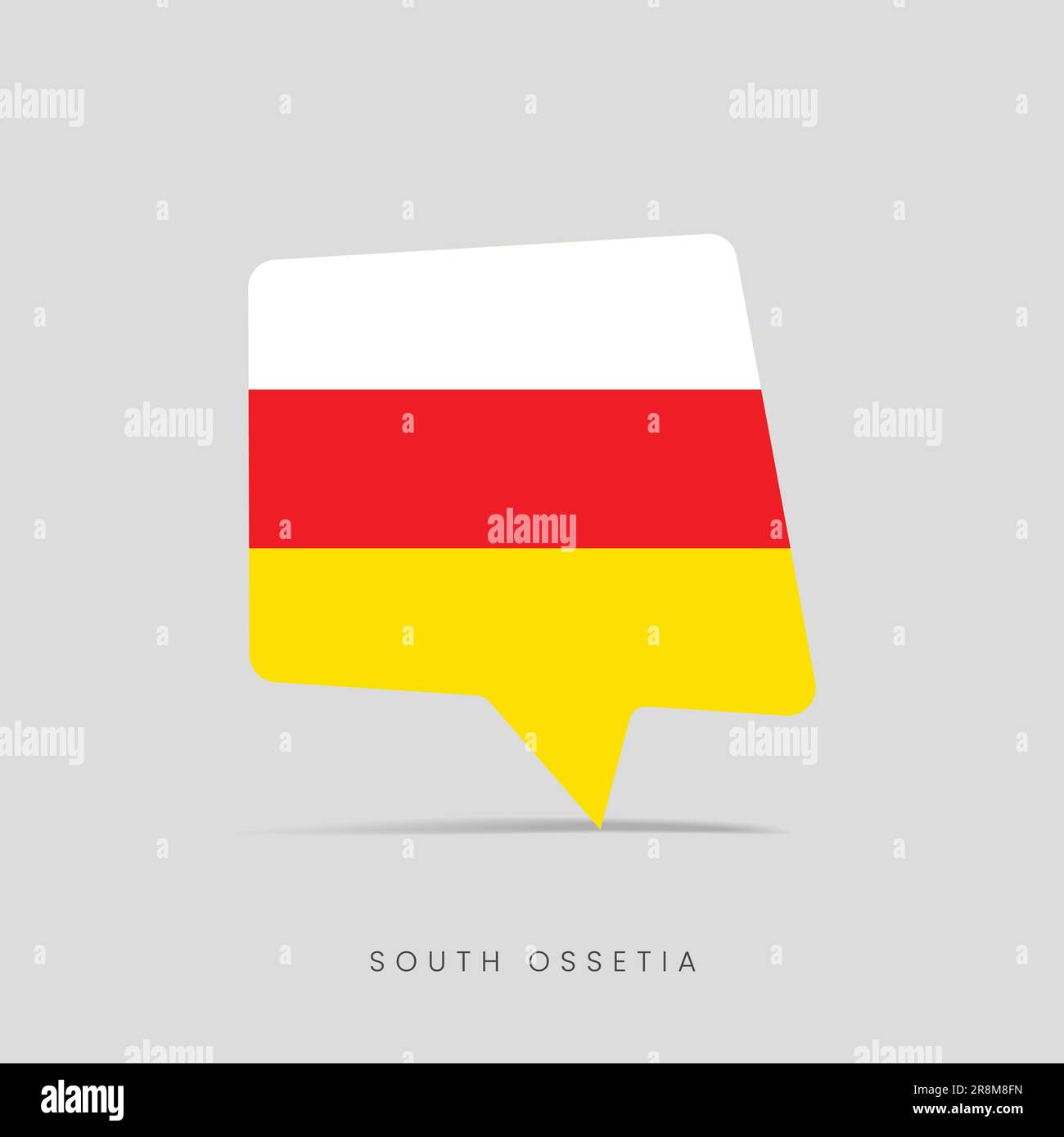 South Ossetia flag bubble chat icon Stock Vector Image & Art - Alamy