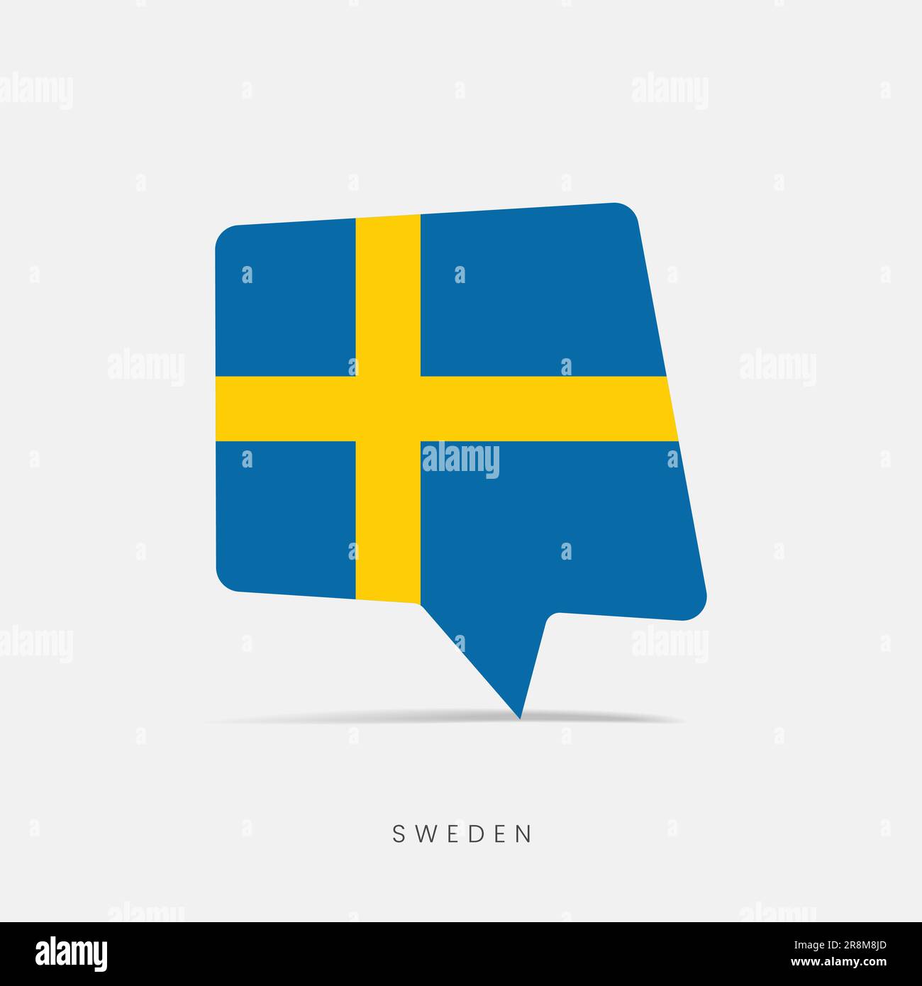 Sweden flag bubble chat icon Stock Vector Image & Art - Alamy