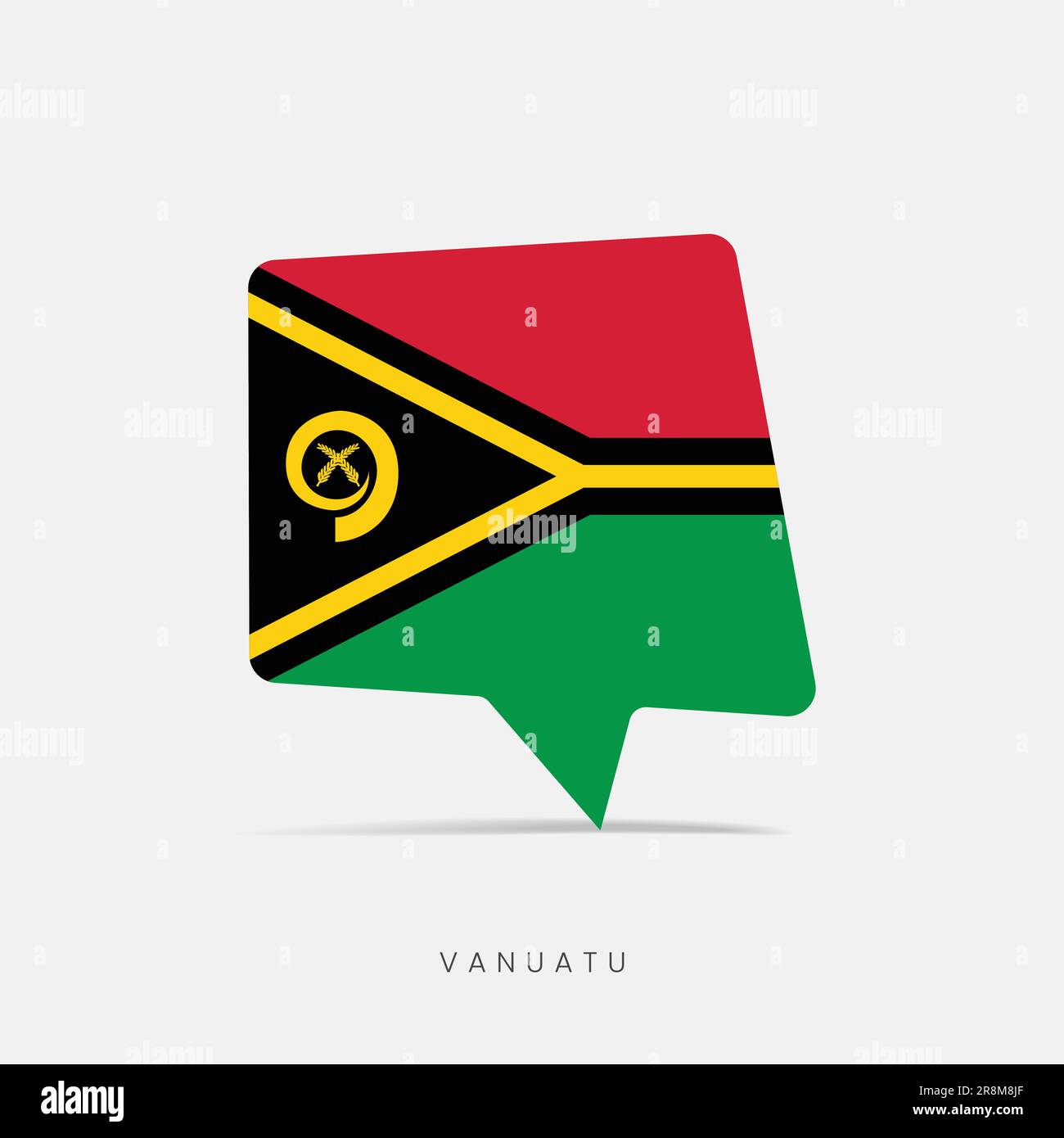Vanuatu flag bubble chat icon Stock Vector Image & Art - Alamy