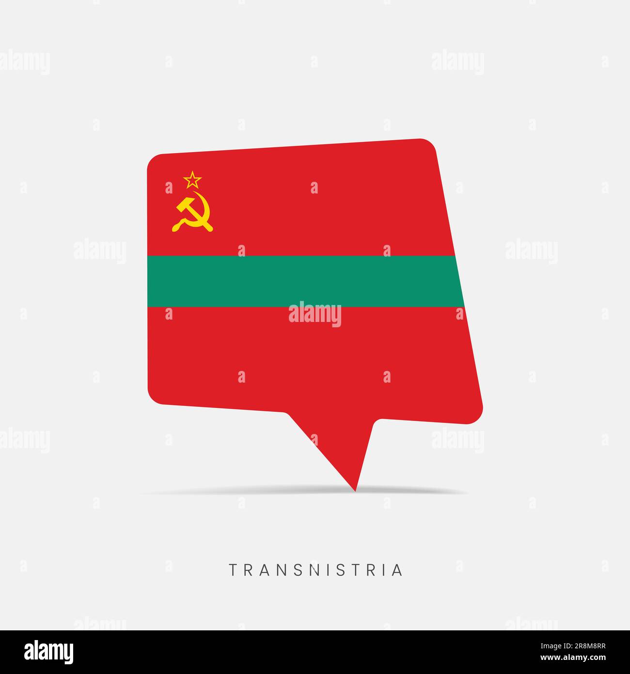 Transnistria flag bubble chat icon Stock Vector Image & Art - Alamy
