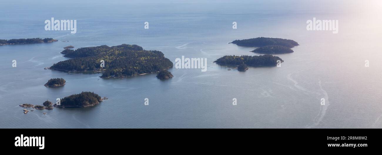 Islands in Howe Sound near Vancouver and Sunshine Coast, BC, Canada ...