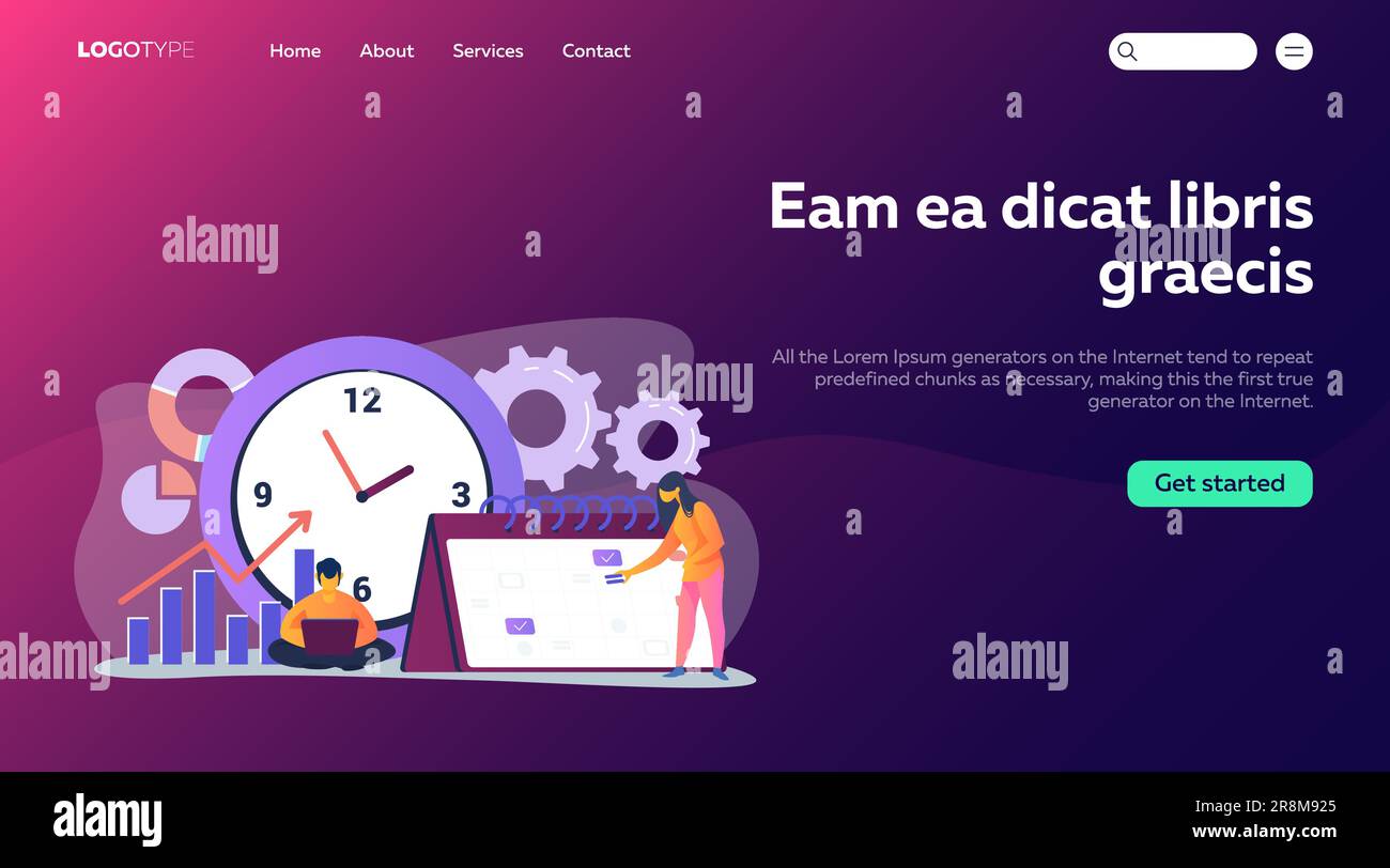 Timing and project scheduling Stock Vector Image & Art - Alamy