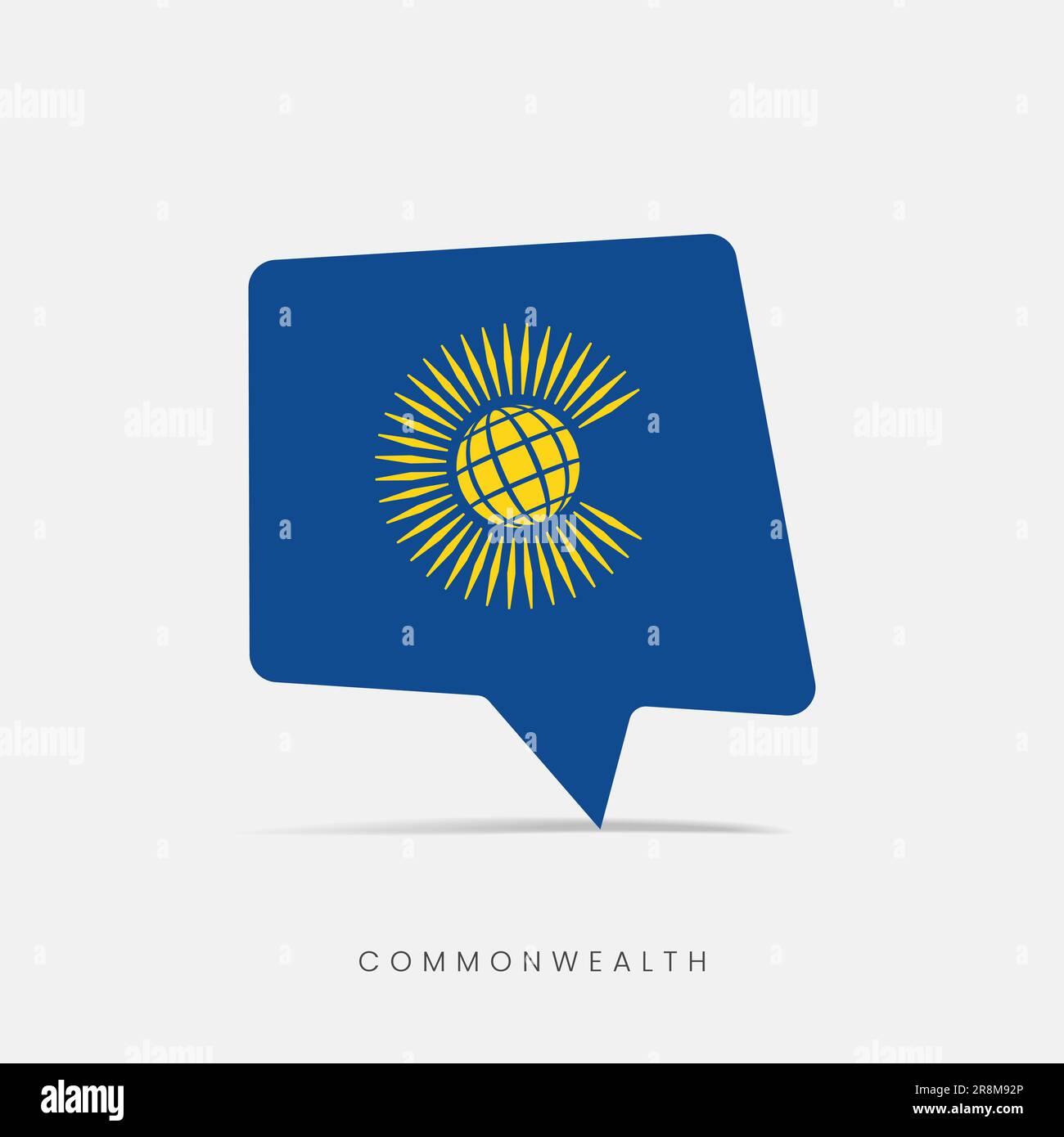 Commonwealth flag bubble chat icon Stock Vector Image & Art - Alamy