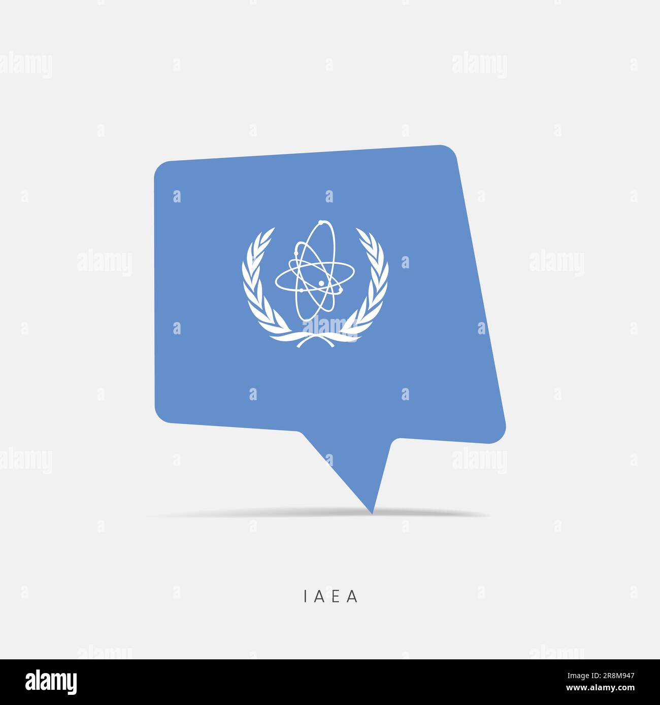 IAEA flag bubble chat icon Stock Vector Image & Art - Alamy