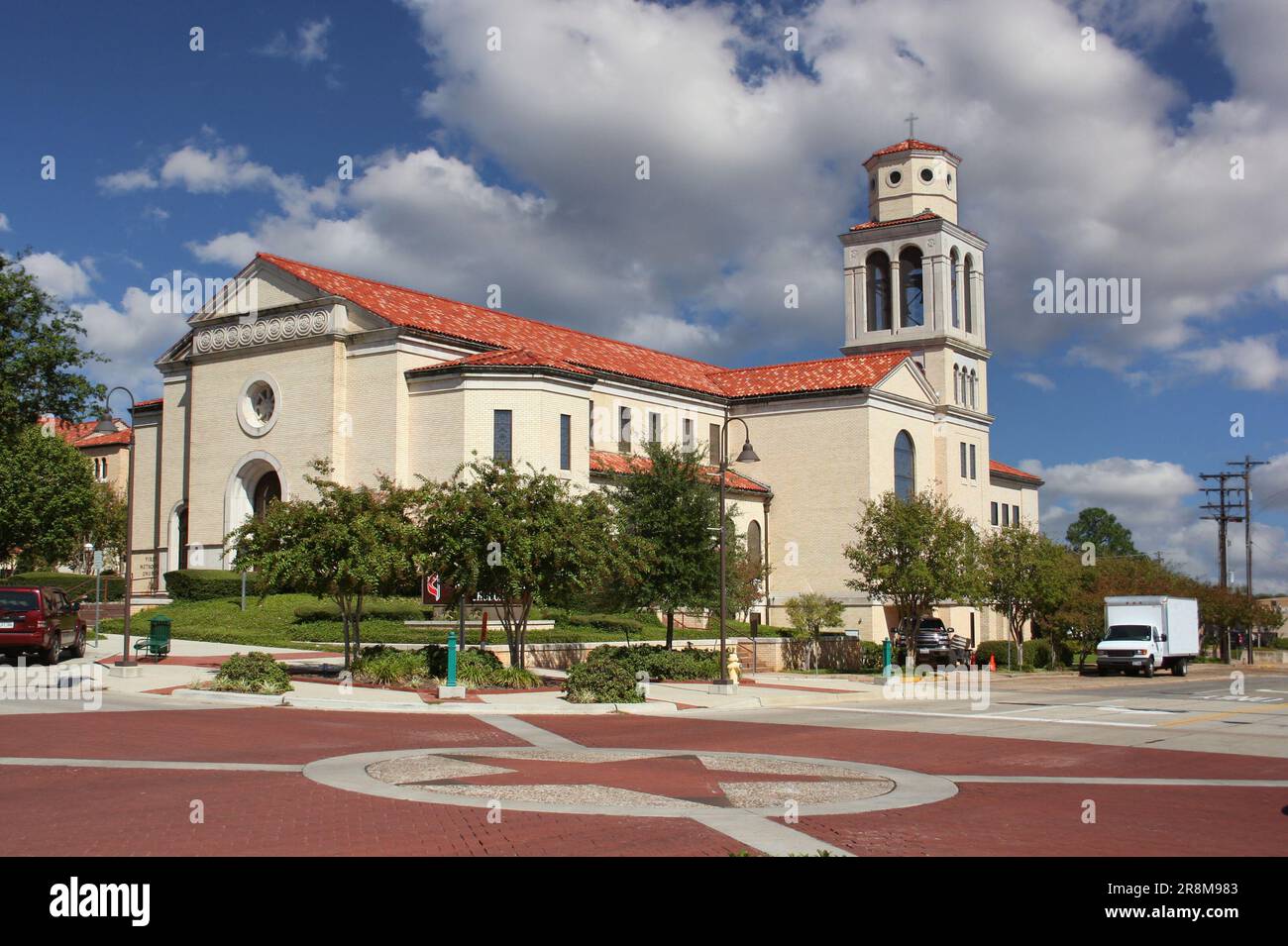Historic Methodist Church Located in Downtown Longview Tx Stock Photo ...
