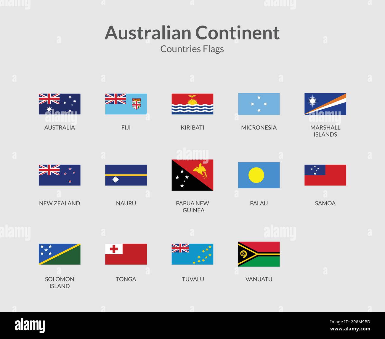 Australia Continent Rectangle flag icon Stock Vector Image & Art - Alamy