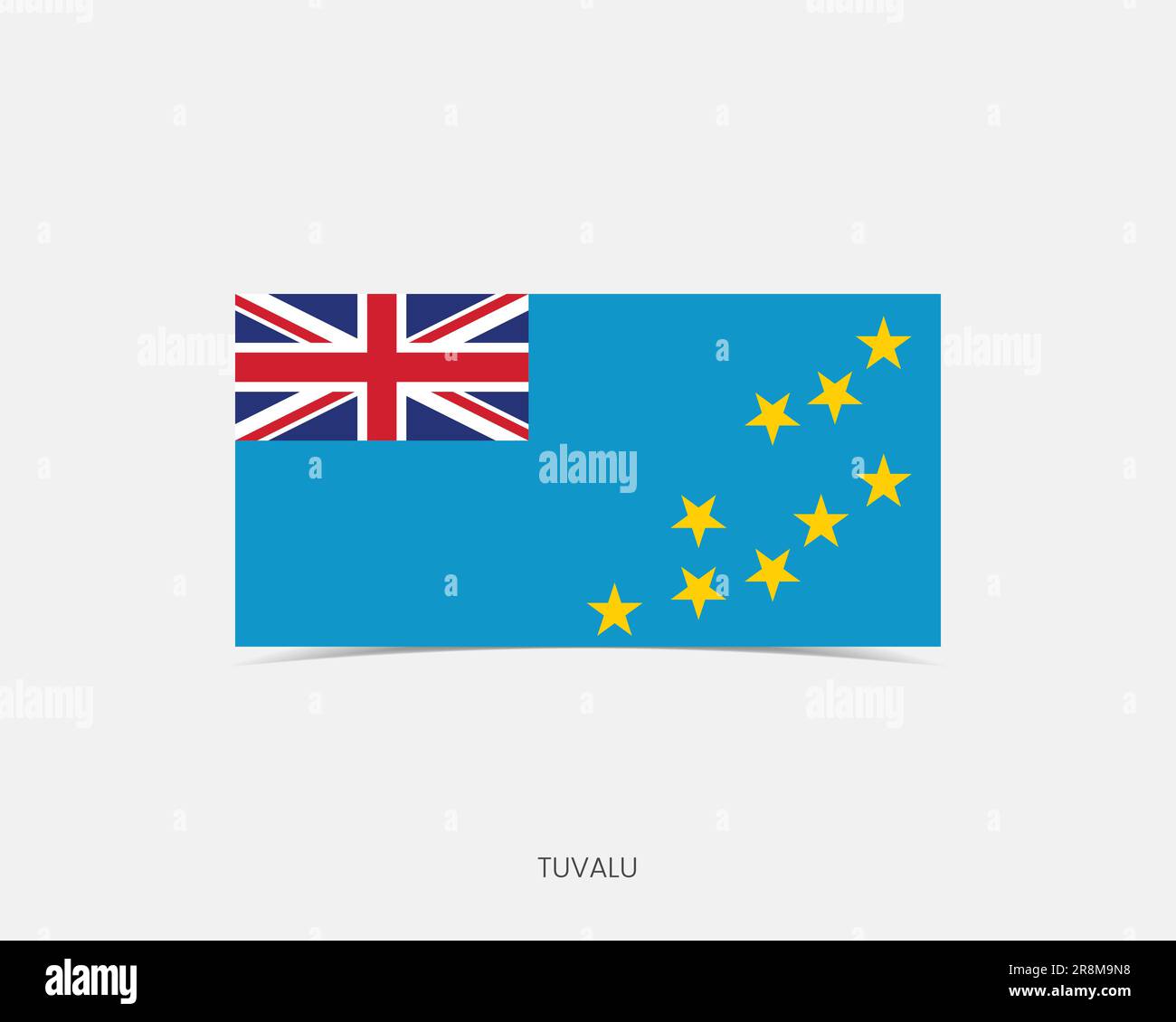 Tuvalu flag map Stock Vector Images - Alamy