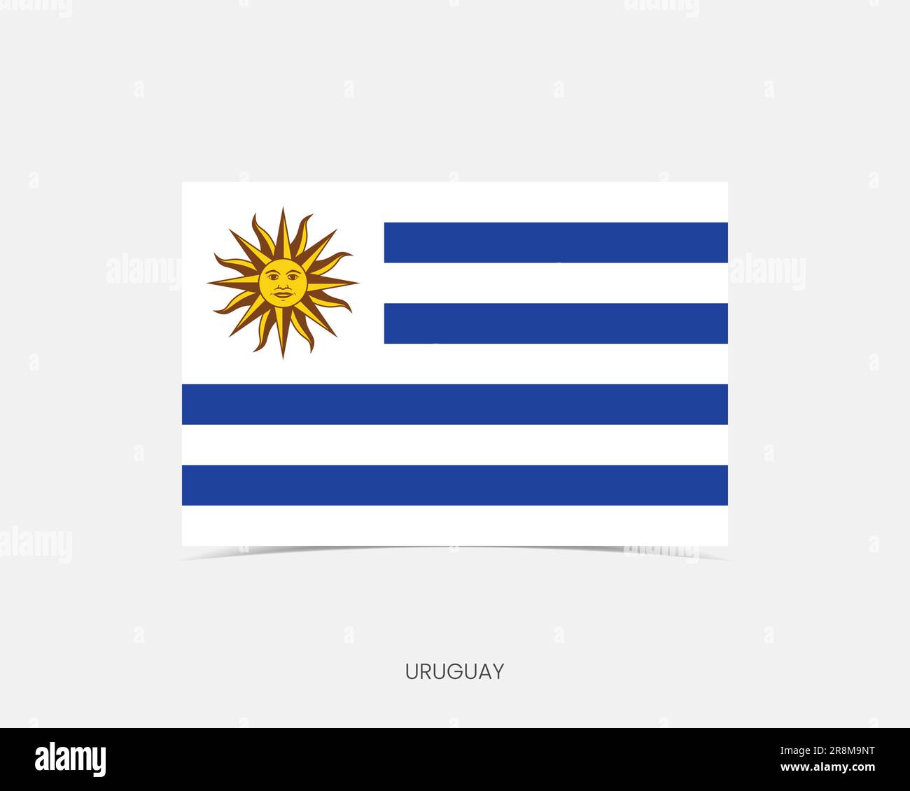 Uruguayan national flag Stock Vector Images - Alamy