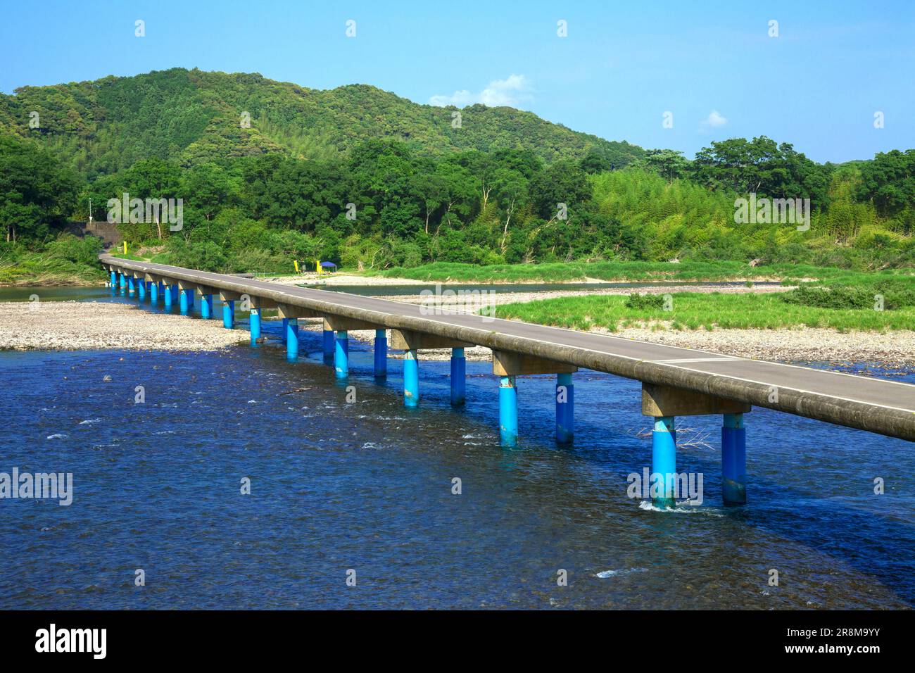 Shimanto river and Sadano Chinkabashi Stock Photo - Alamy