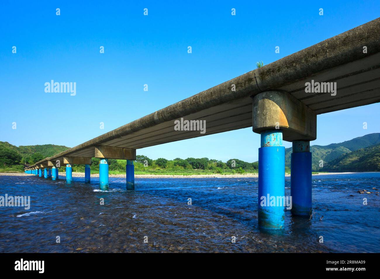 Shimanto river and Sadano Chinkabashi Stock Photo - Alamy