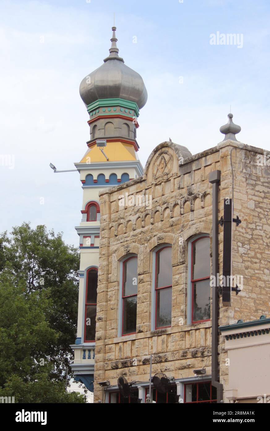 Historic Mason Lodge Located in Downtown Georgetown Texas Stock Photo ...
