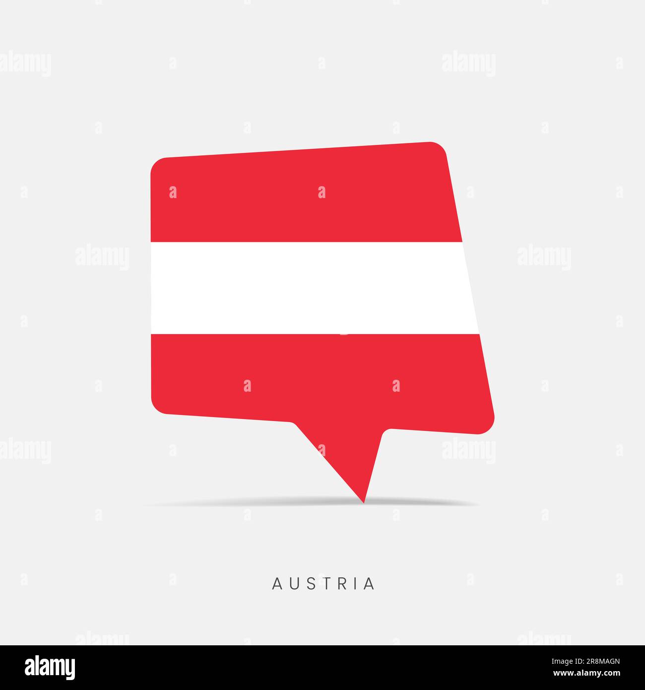 Map austria flag vienna Stock Vector Images - Alamy