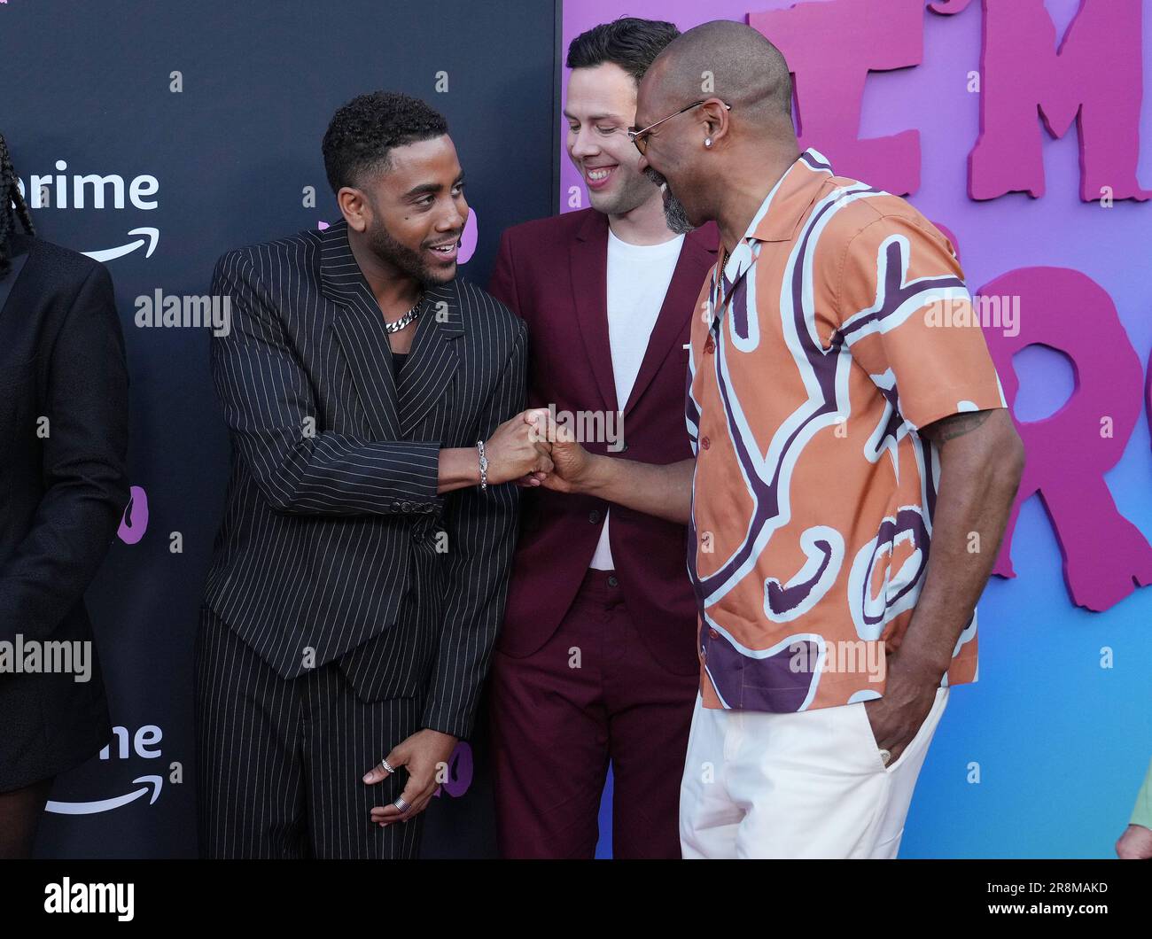 Los Angeles, USA. 21st June, 2023. (L-R) Jharrell Jerome, Ari Frenkel and Mike Epps arrives at ...
