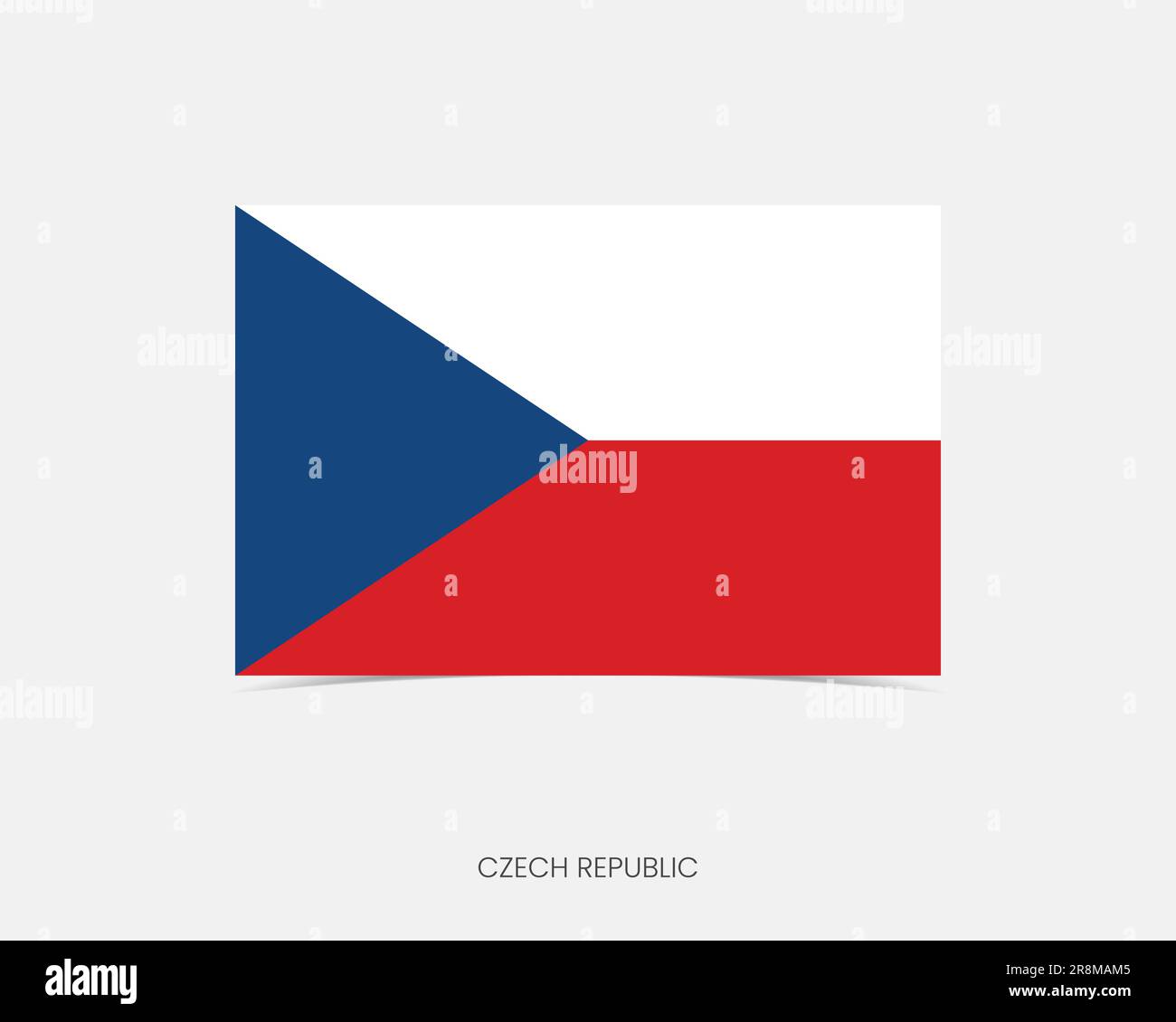 Czech republic rectangle flag Stock Vector Images - Alamy