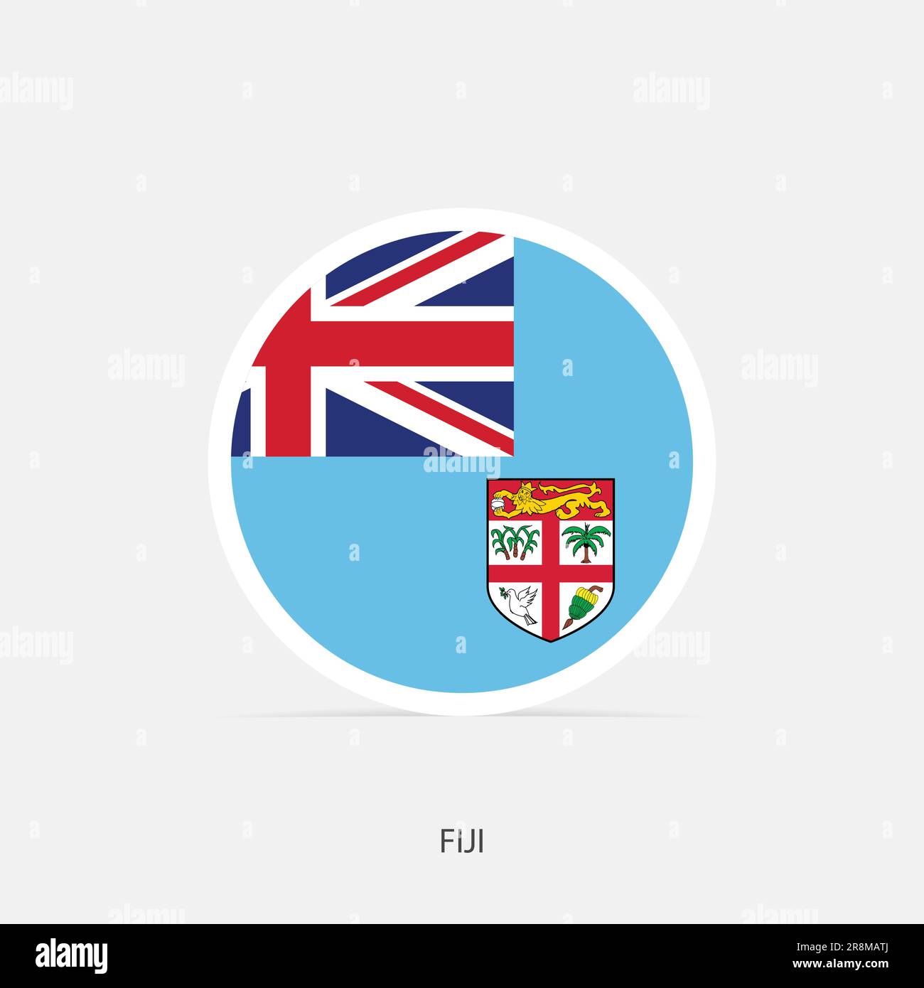 Fiji flag icon Stock Vector Images - Alamy