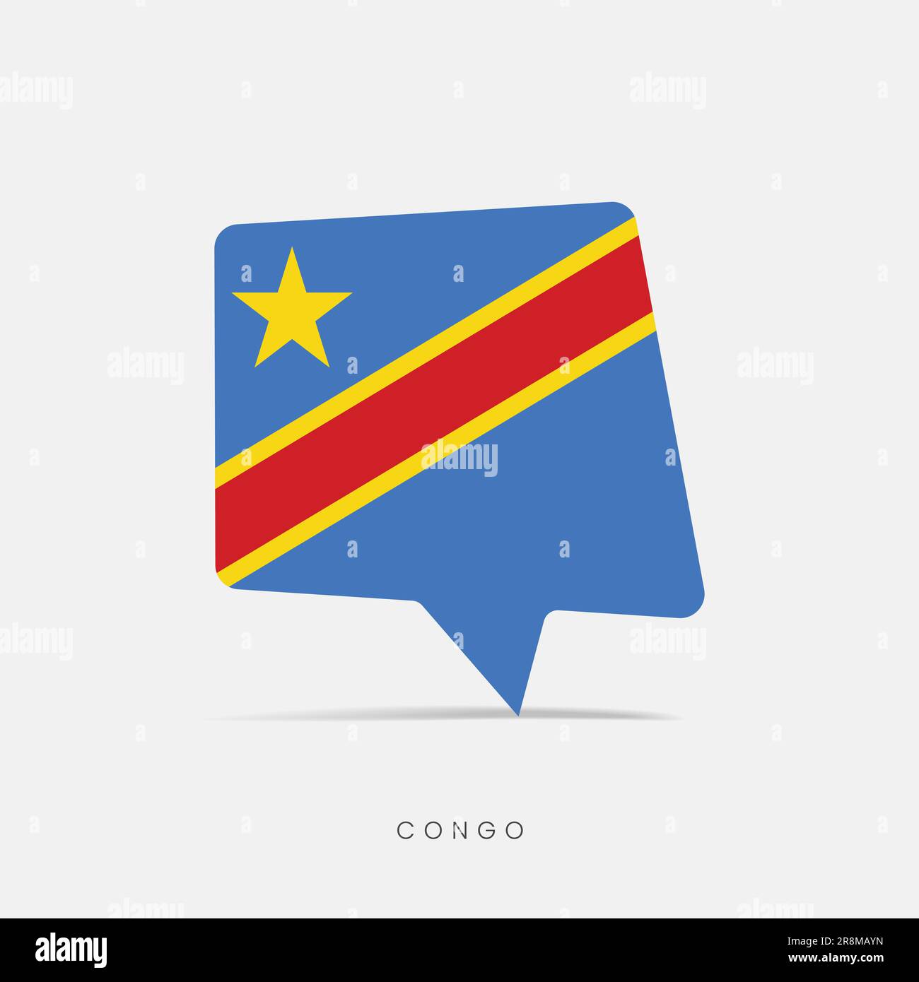 Democratic republic congo blue Stock Vector Images - Alamy