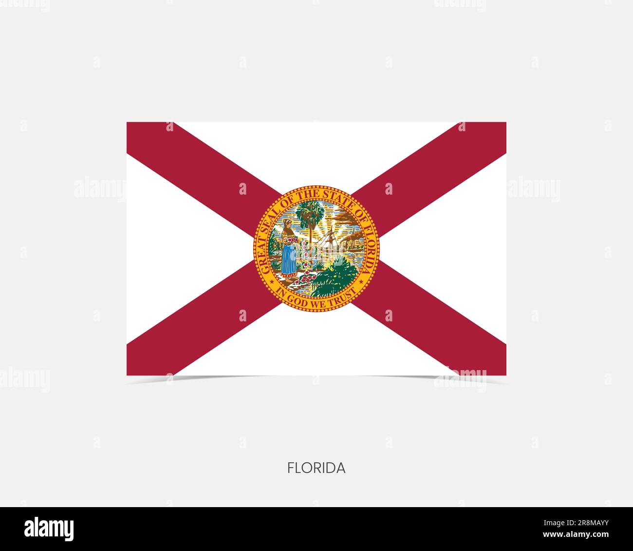 Flag of the florida Stock Vector Images - Alamy