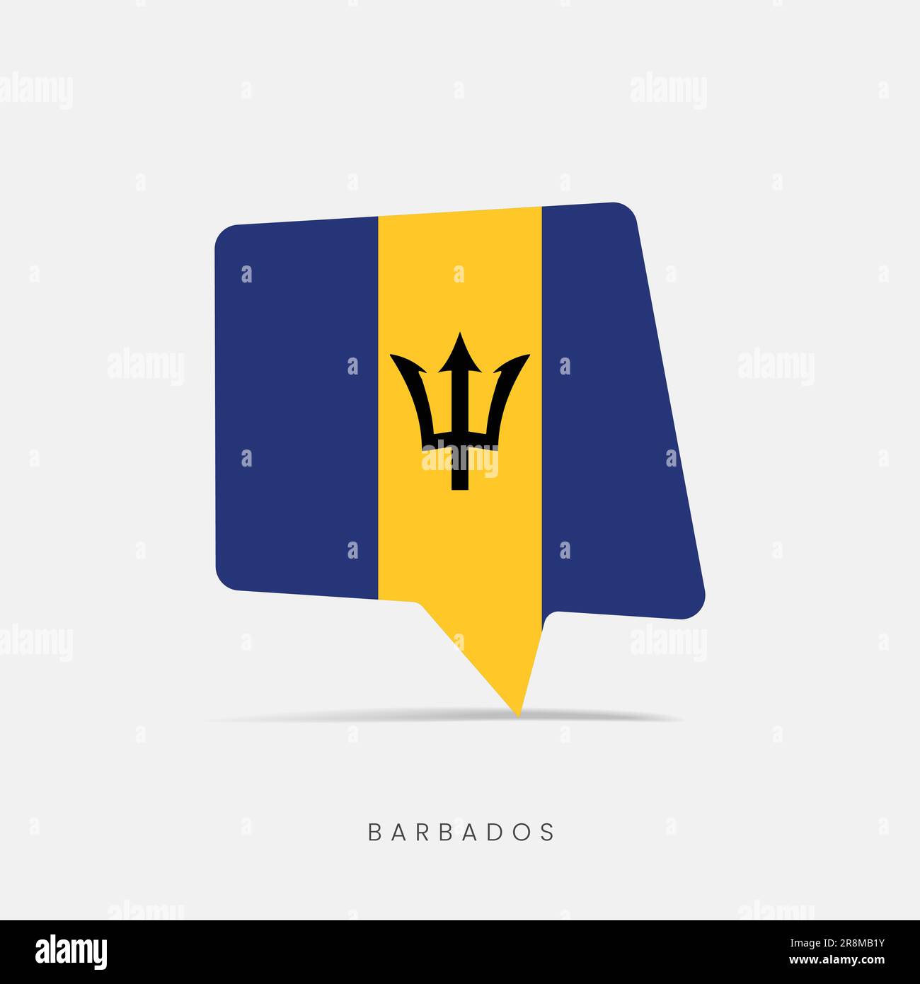 Barbados flag bubble chat icon Stock Vector Image & Art - Alamy