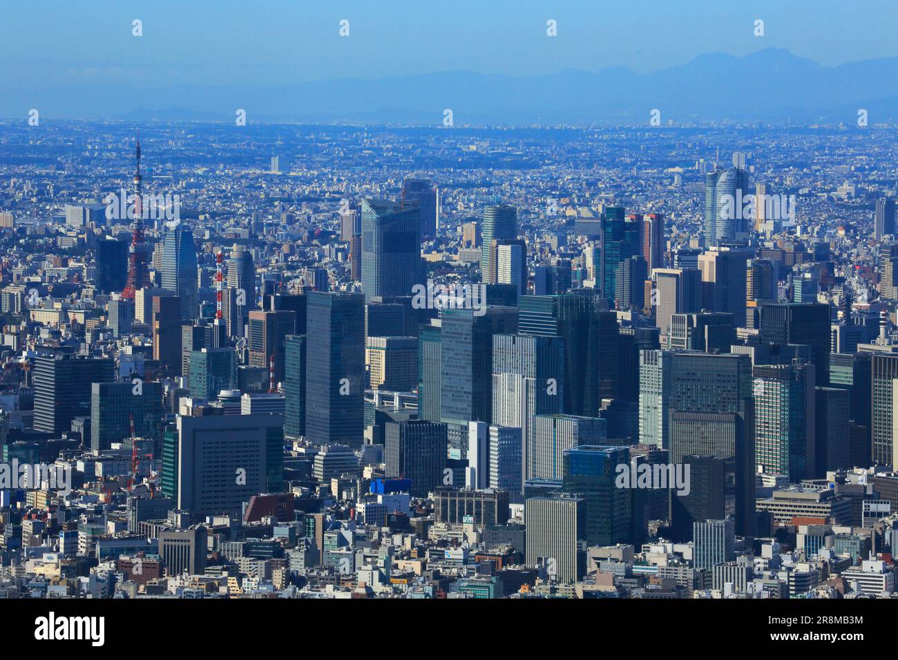 Buildings and Tokyo Tower viewed from the Tokyo Skytree Stock Photo - Alamy