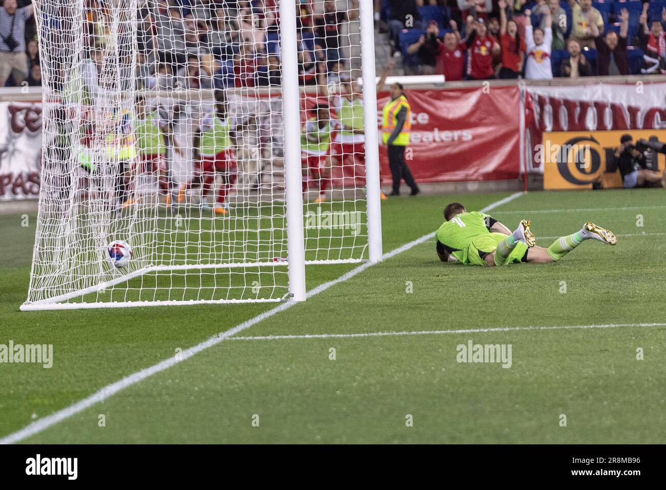 Harrison, United States. 21st June, 2023. Goalkeeper Kristijan Kahlina ...