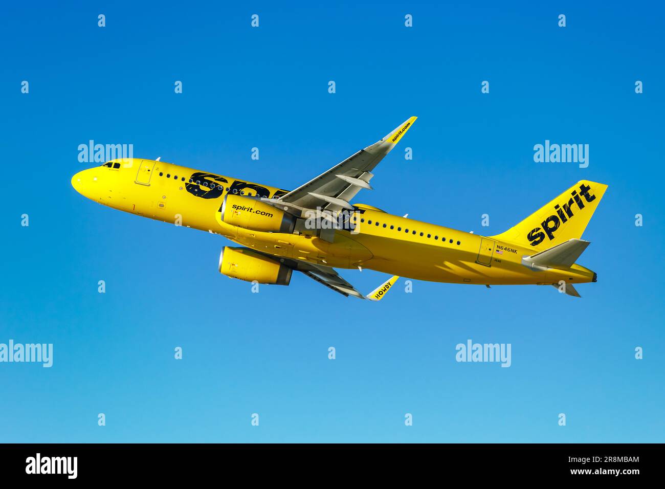 Los Angeles, United States - November 3, 2022: Spirit Airbus A320 ...