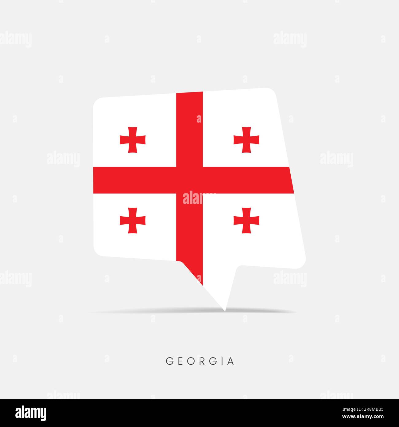Georgia flag bubble chat icon Stock Vector Image & Art - Alamy