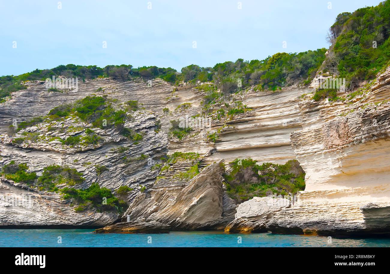 Bonifacio is famous for its unique landscape, containing tall white ...
