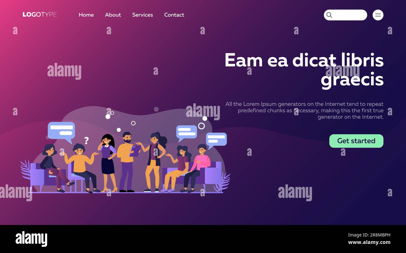 People asking questions to businesspeople Stock Vector Image & Art - Alamy