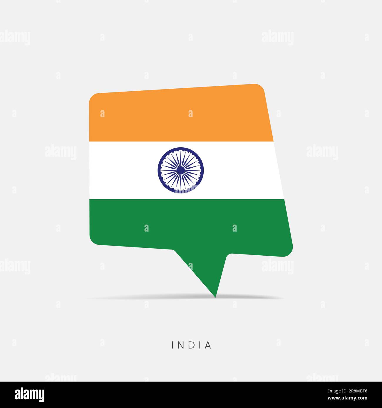 India flag bubble chat icon Stock Vector Image & Art - Alamy