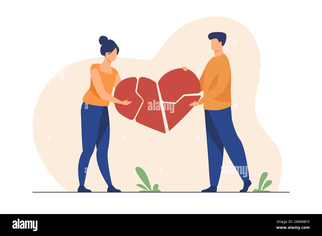 Mending heart man and woman hi-res stock photography and images - Alamy
