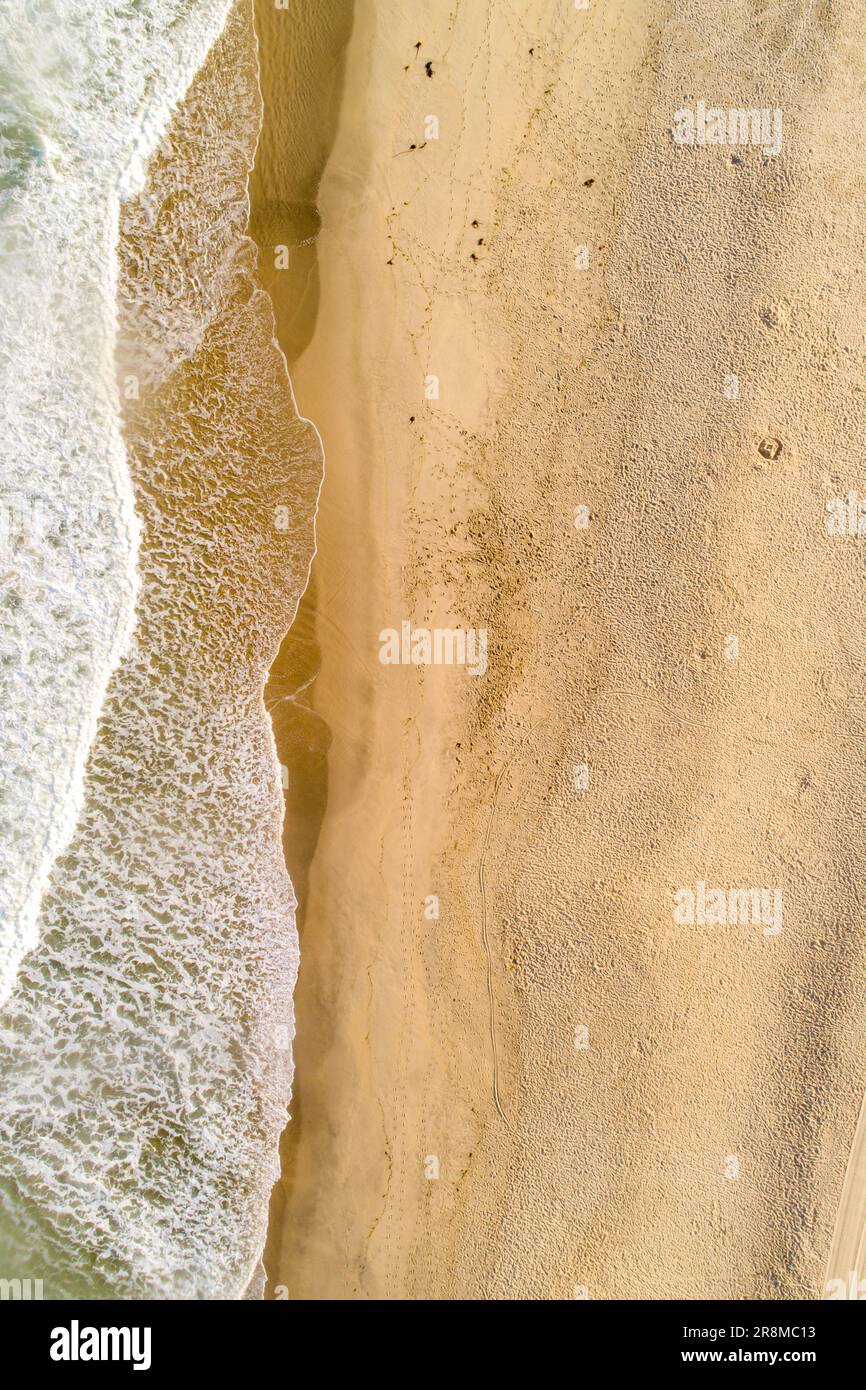 Aerial sandy beach view vertical hi-res stock photography and images ...