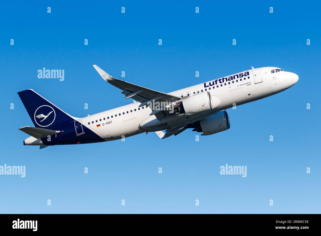 Split, Croatia - May 31, 2023: Lufthansa Airbus A320neo airplane at ...