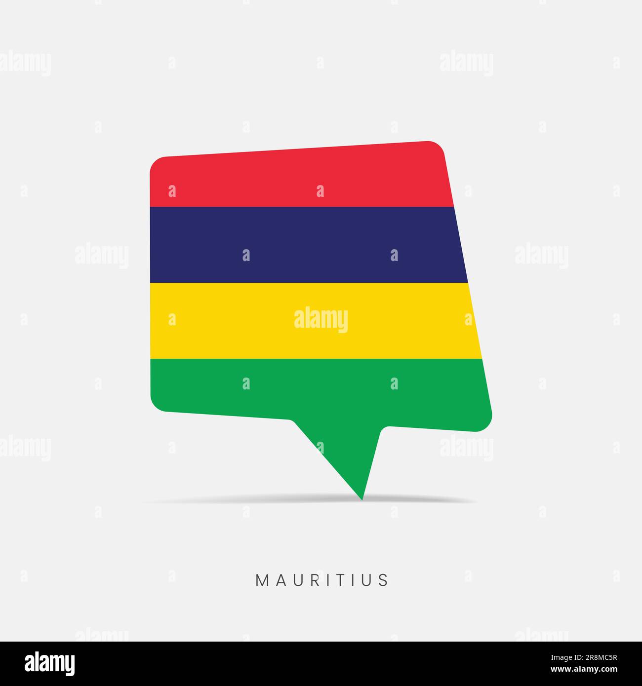 Mauritius flag bubble chat icon Stock Vector Image & Art - Alamy