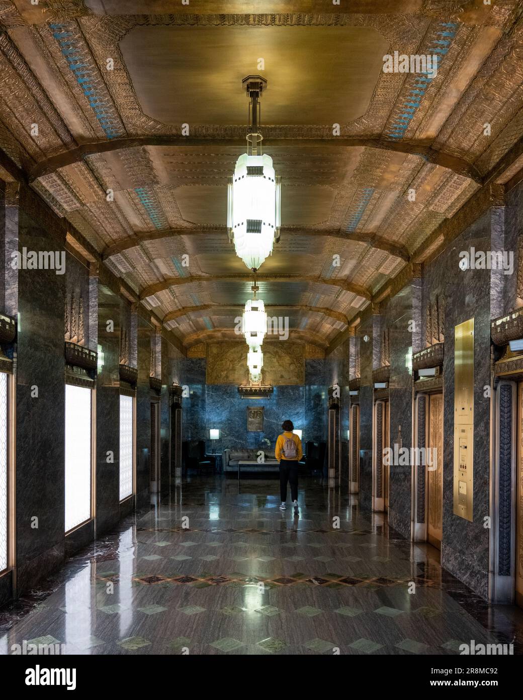 Lobby of Seattle Tower, formerly Northern Life Tower, designed by ...
