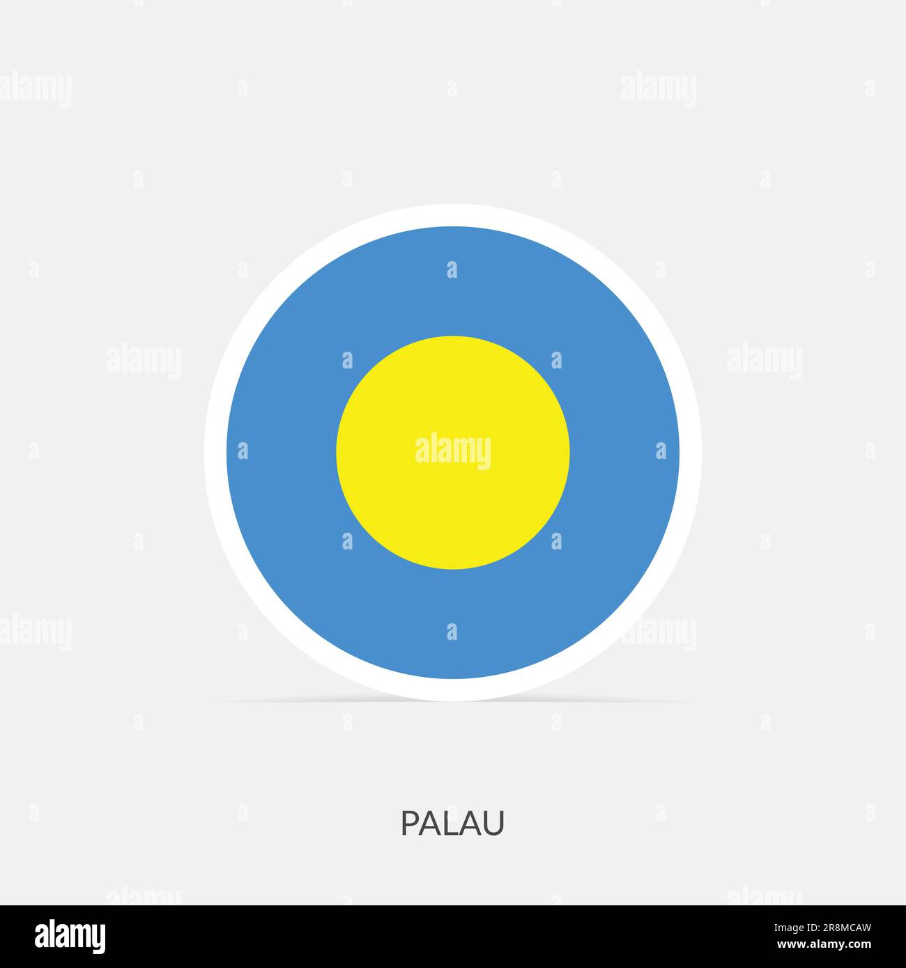 Palau flag map Stock Vector Images - Alamy