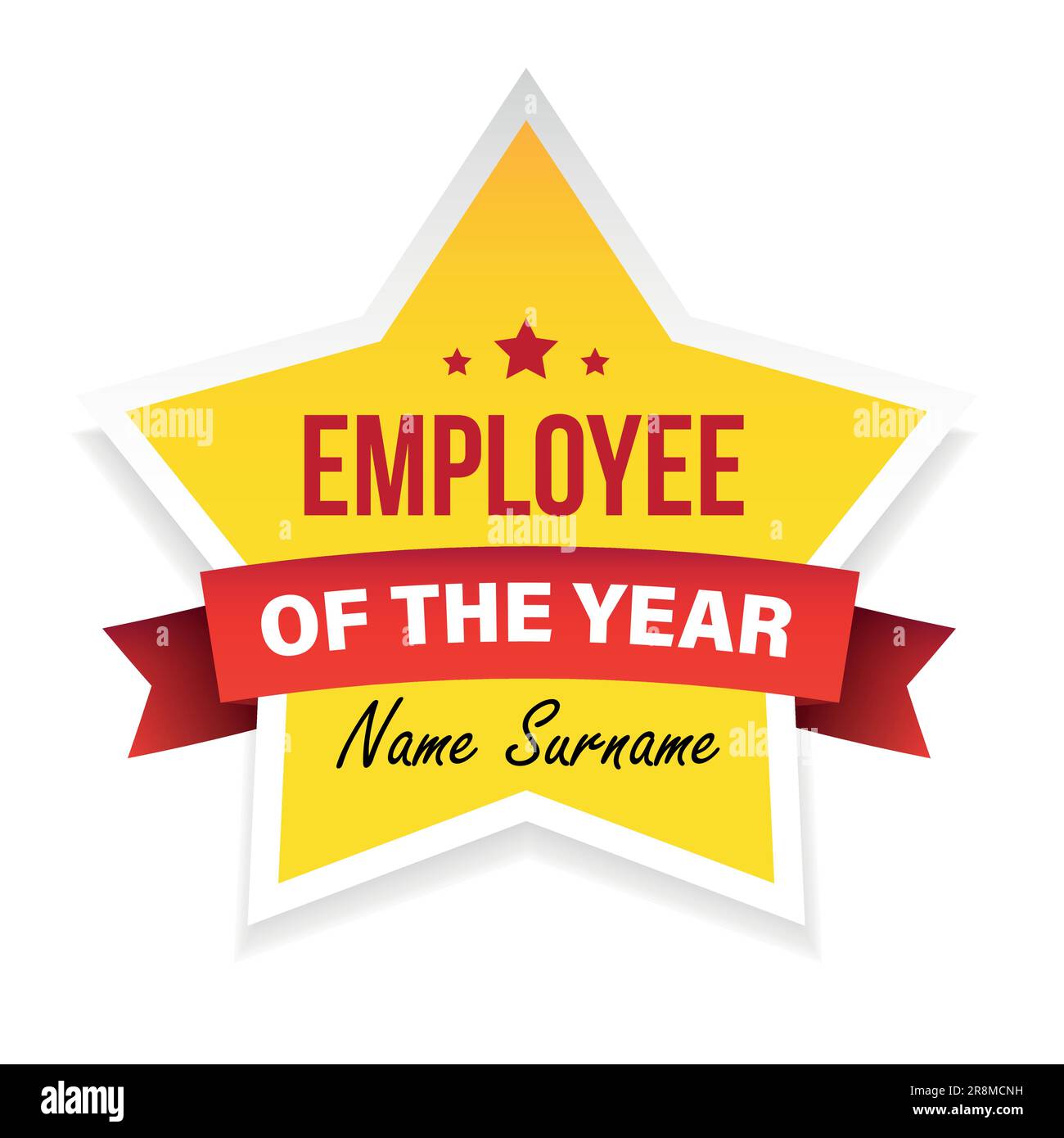 Best Employee of the Year award badge Stock Vector Image & Art - Alamy