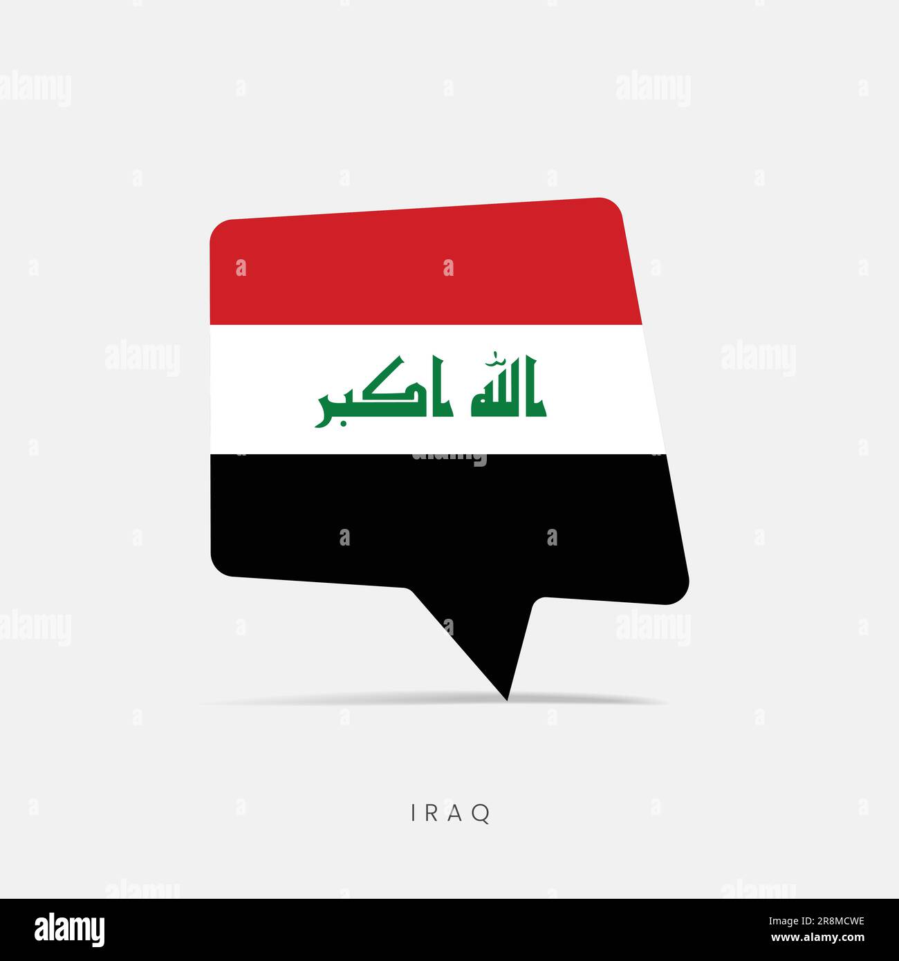 Iraq flag bubble chat icon Stock Vector Image & Art - Alamy