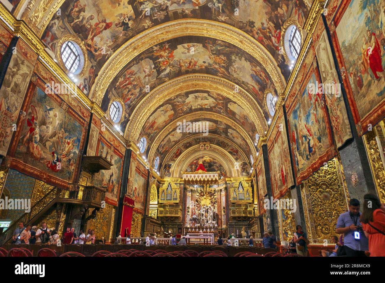 interior of St. John’s Co-Cathedral in Valletta, Malta Stock Photo - Alamy
