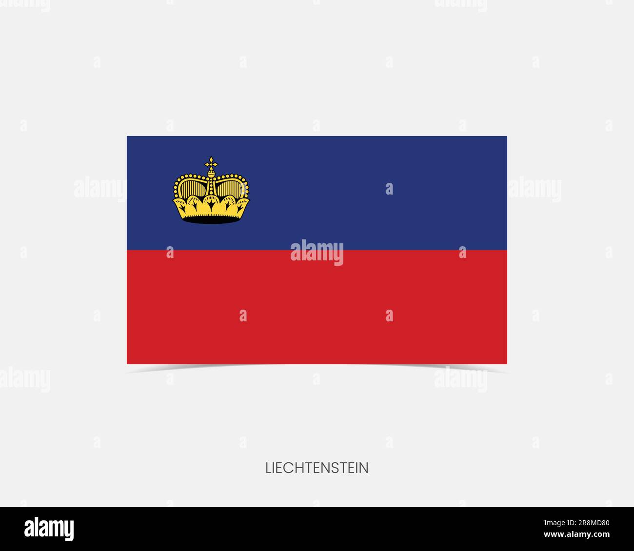 Liechtenstein rectangle flag icon hi-res stock photography and images ...