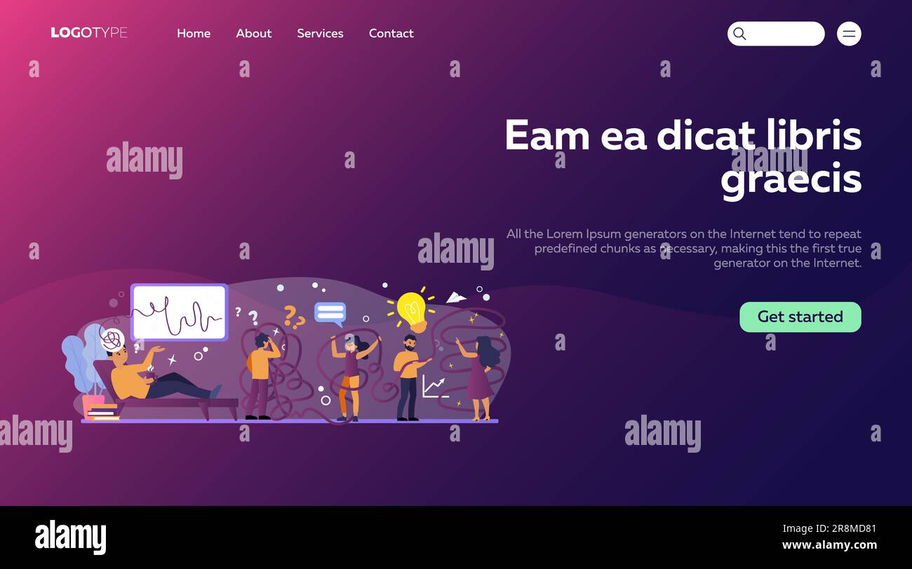 Tangled people searching for decision Stock Vector Image & Art - Alamy