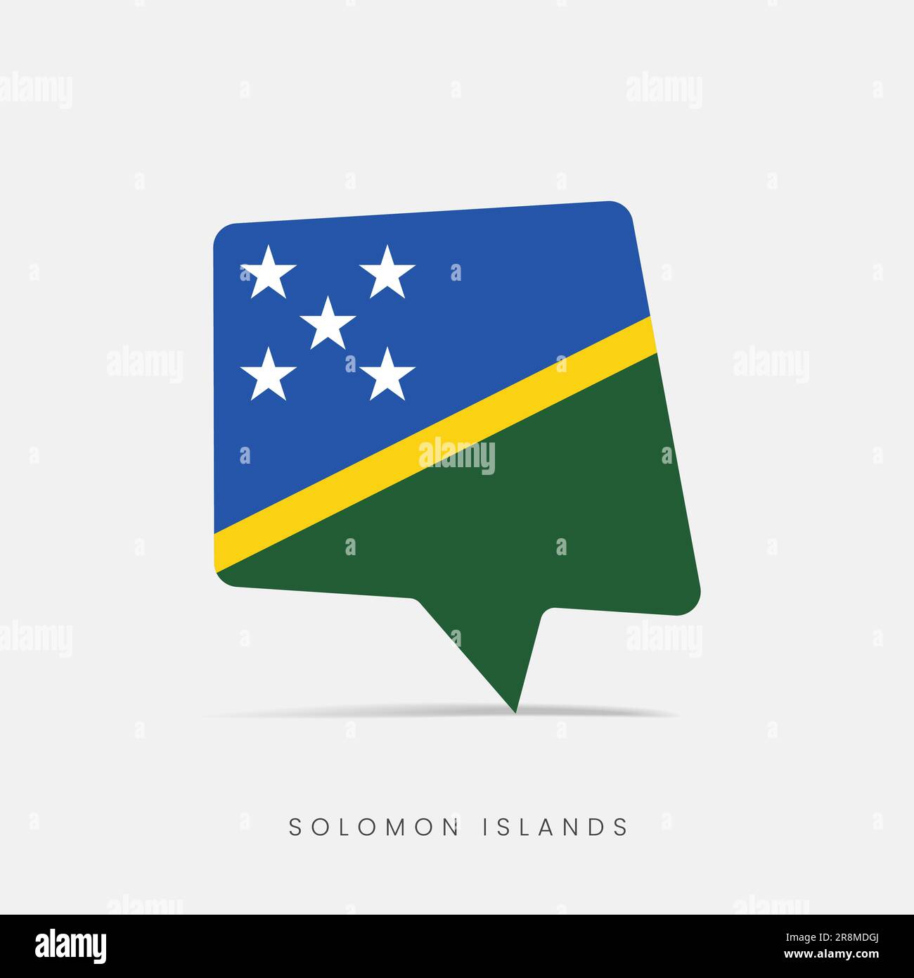 Solomon islands flag map hi-res stock photography and images - Alamy