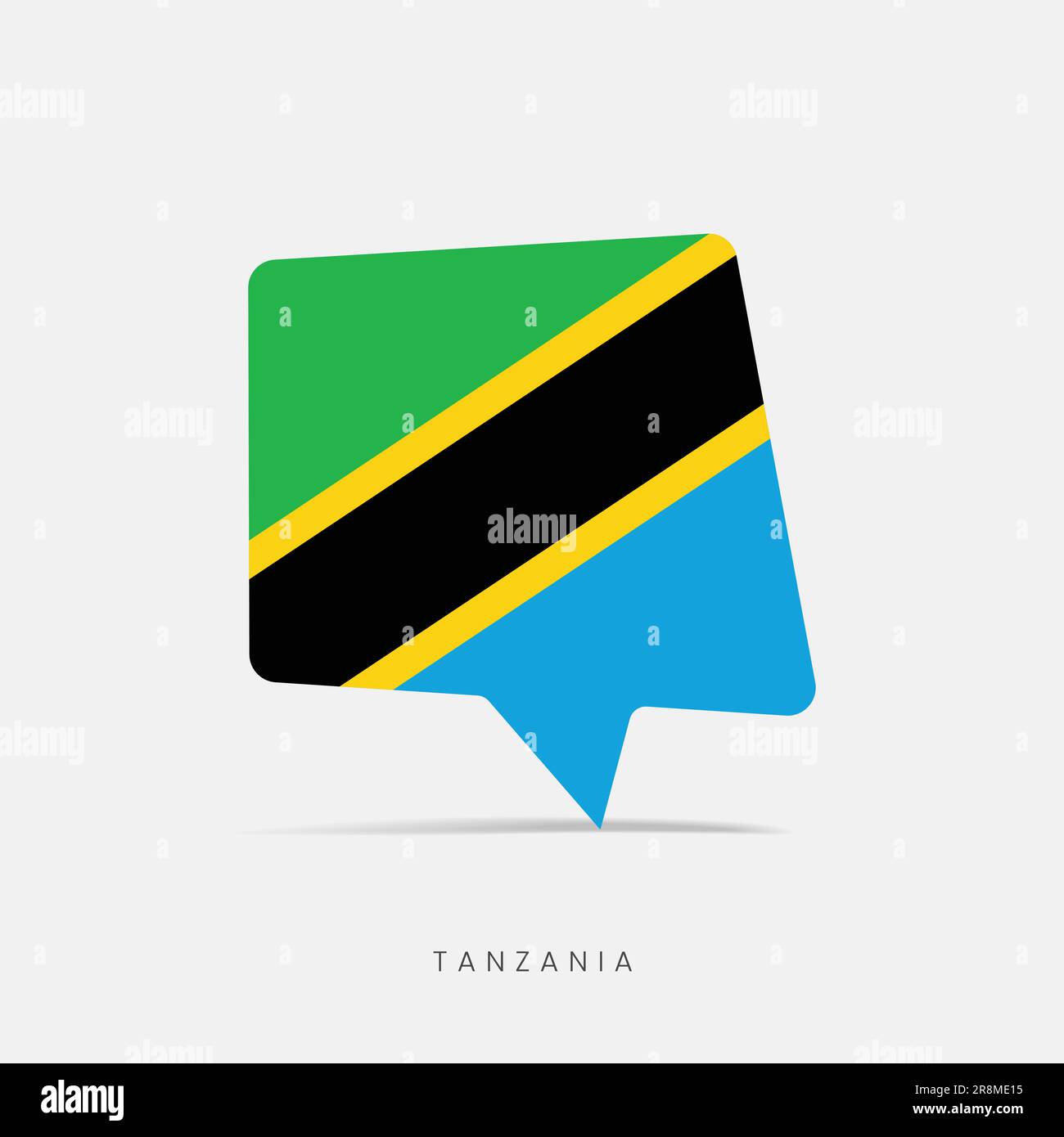 Flag united republic tanzania Stock Vector Images - Alamy