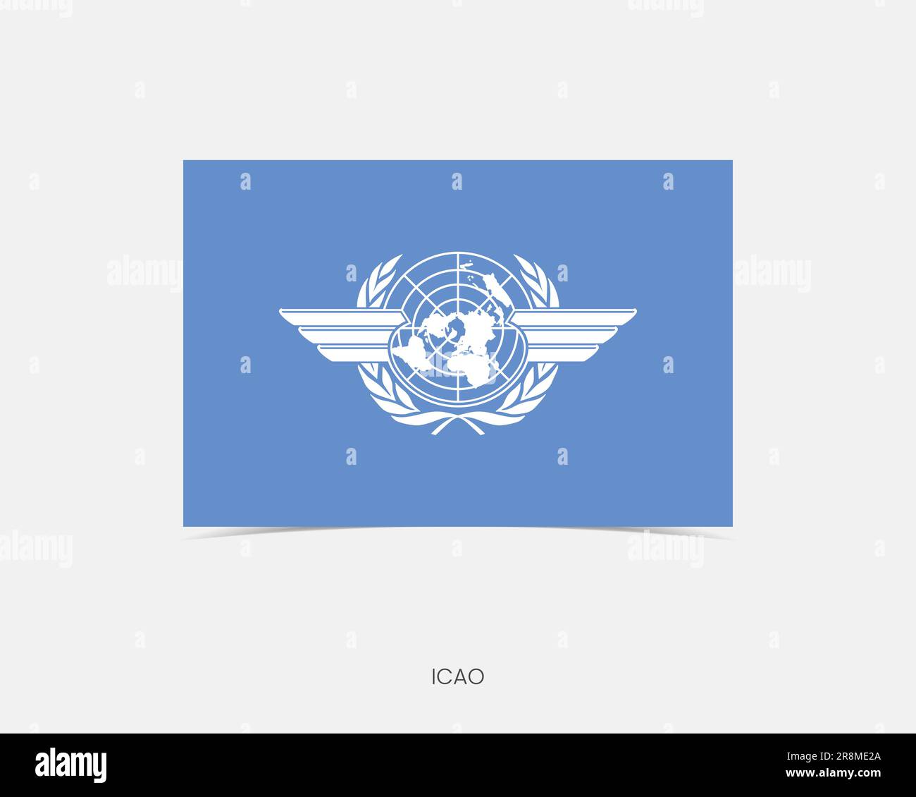 ICAO Rectangle flag icon with shadow Stock Vector Image & Art - Alamy