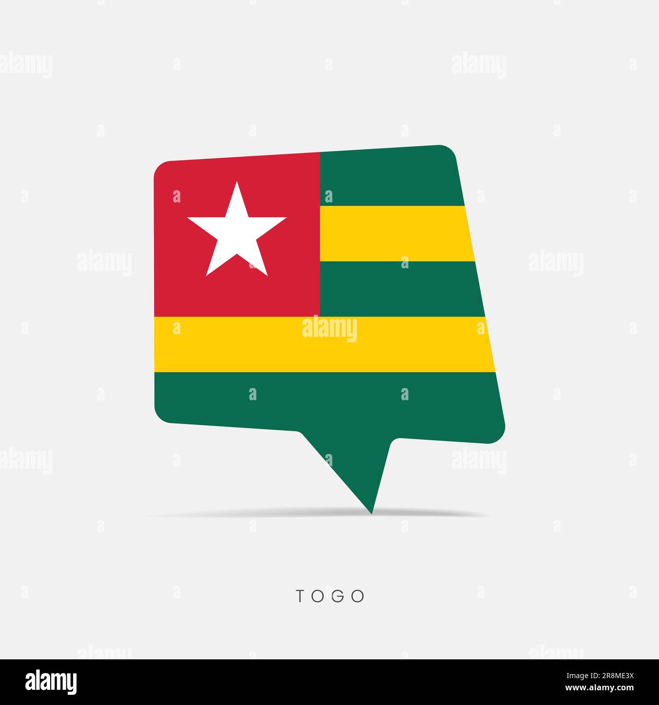 Togo flag bubble chat icon Stock Vector Image & Art - Alamy
