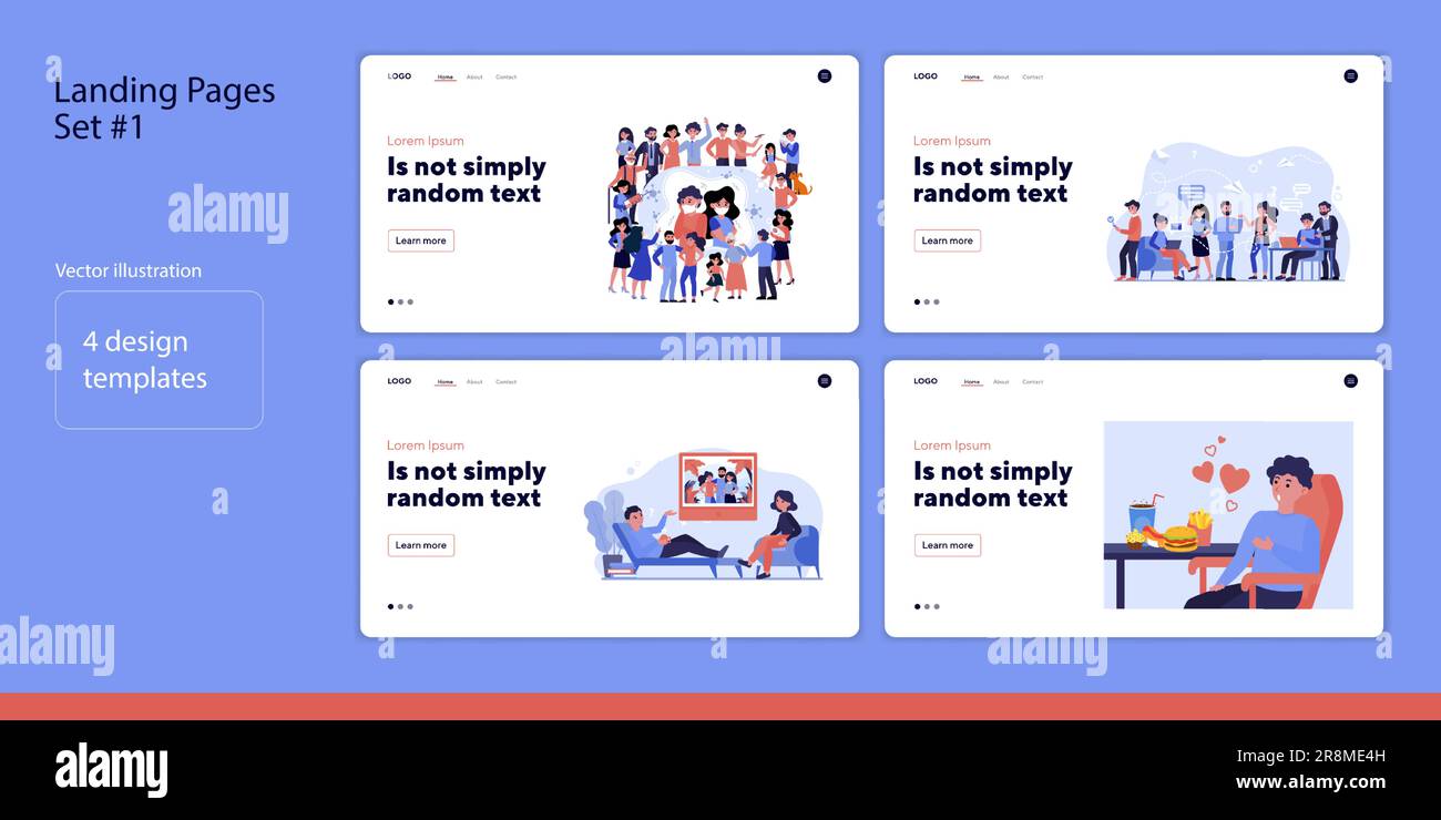 Lockdown stress set Stock Vector Image & Art - Alamy