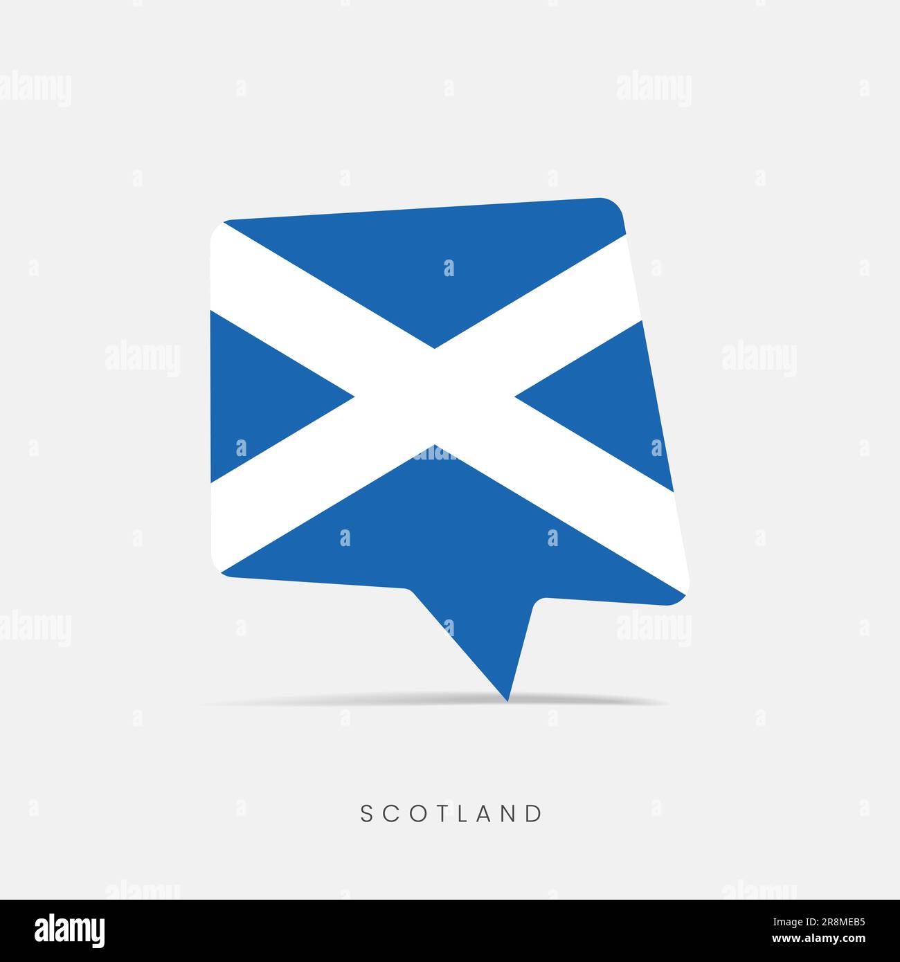 Scotland flag bubble chat icon Stock Vector Image & Art - Alamy
