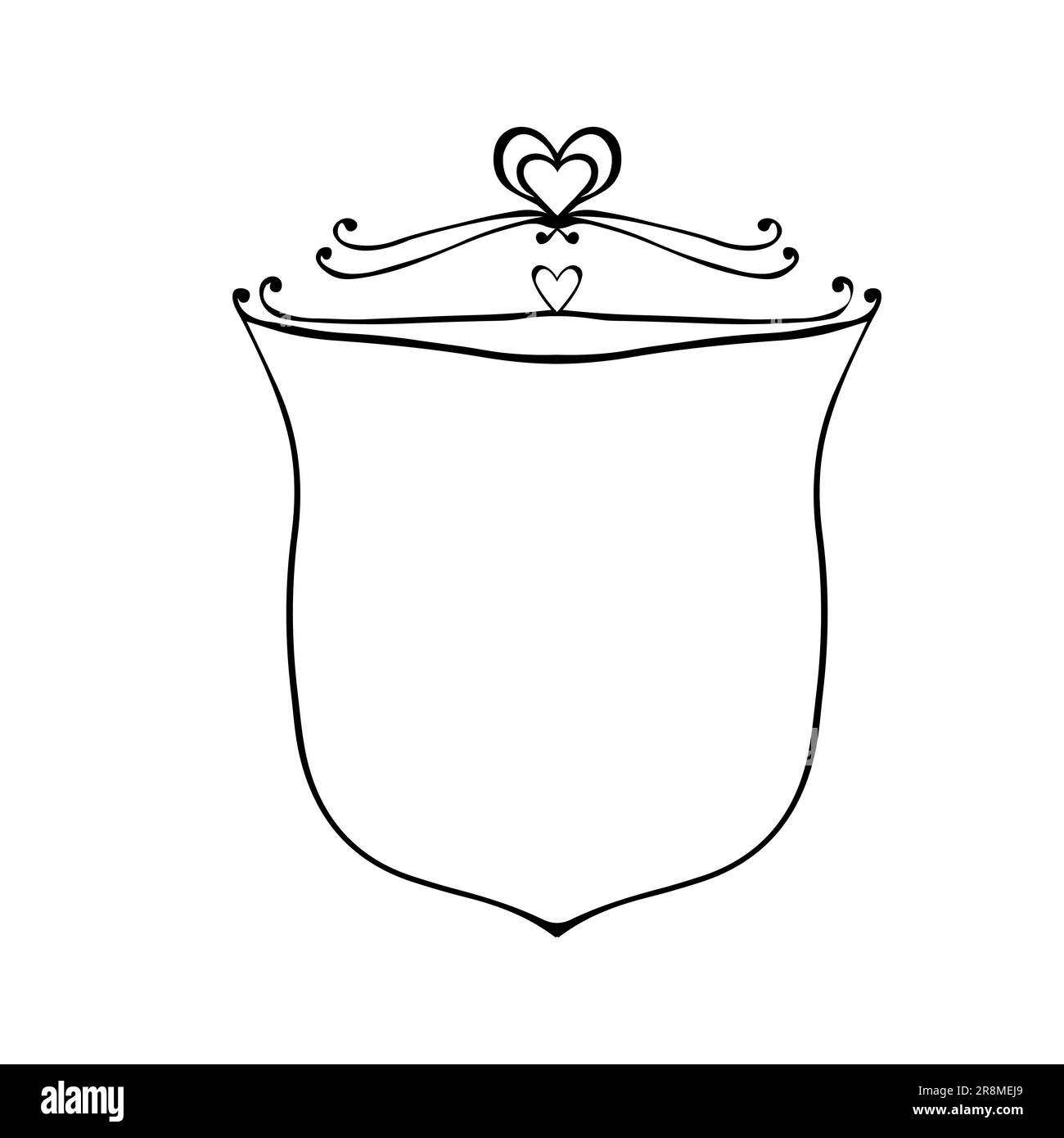 Crest banner border for invitation or card Stock Vector Image & Art - Alamy