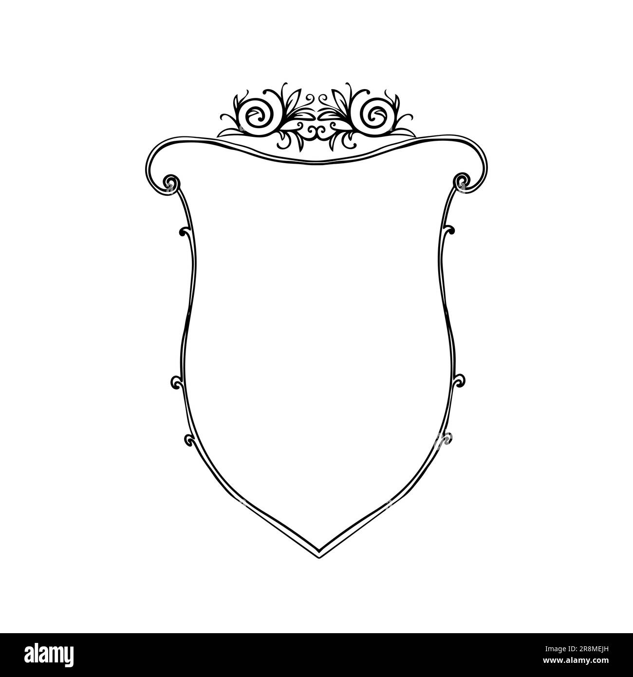 Crest border Stock Vector Images - Alamy
