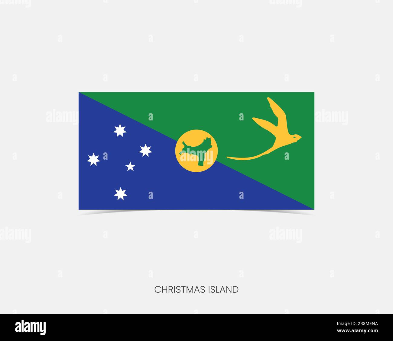 Flag of the christmas island Stock Vector Images - Alamy