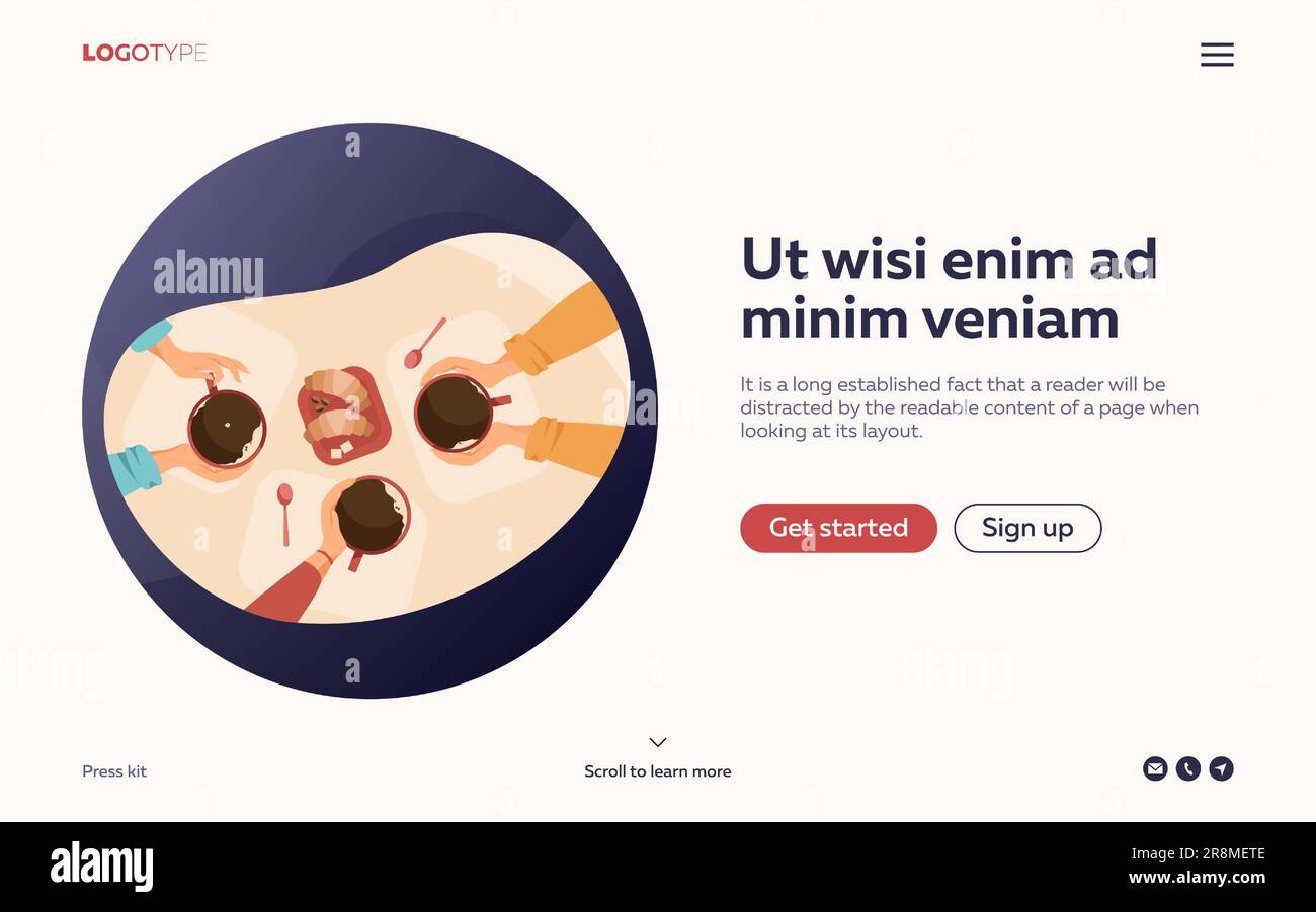 Customer in coffee shop Stock Vector Images - Alamy